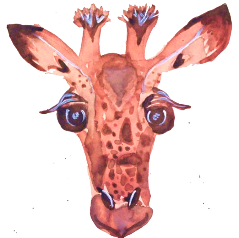 Giraffe Portrait – Danielle Renee Art